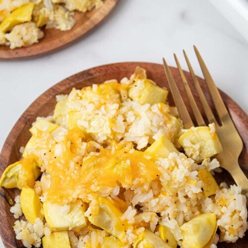 Cheesy Yellow Squash Casserole - Filling and Fabulous