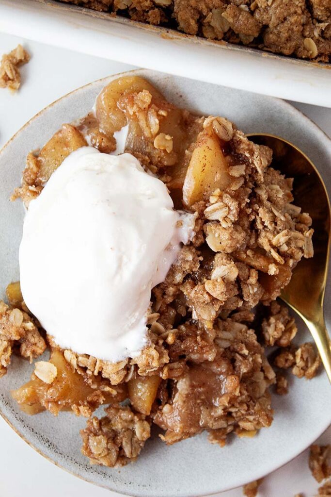 The Best Apple Crisp (with Oat Topping) - Filling and Fabulous