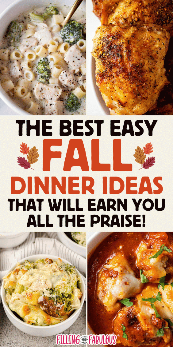 The Best Fall Dinner Ideas Your Family Will Love! - Filling and Fabulous